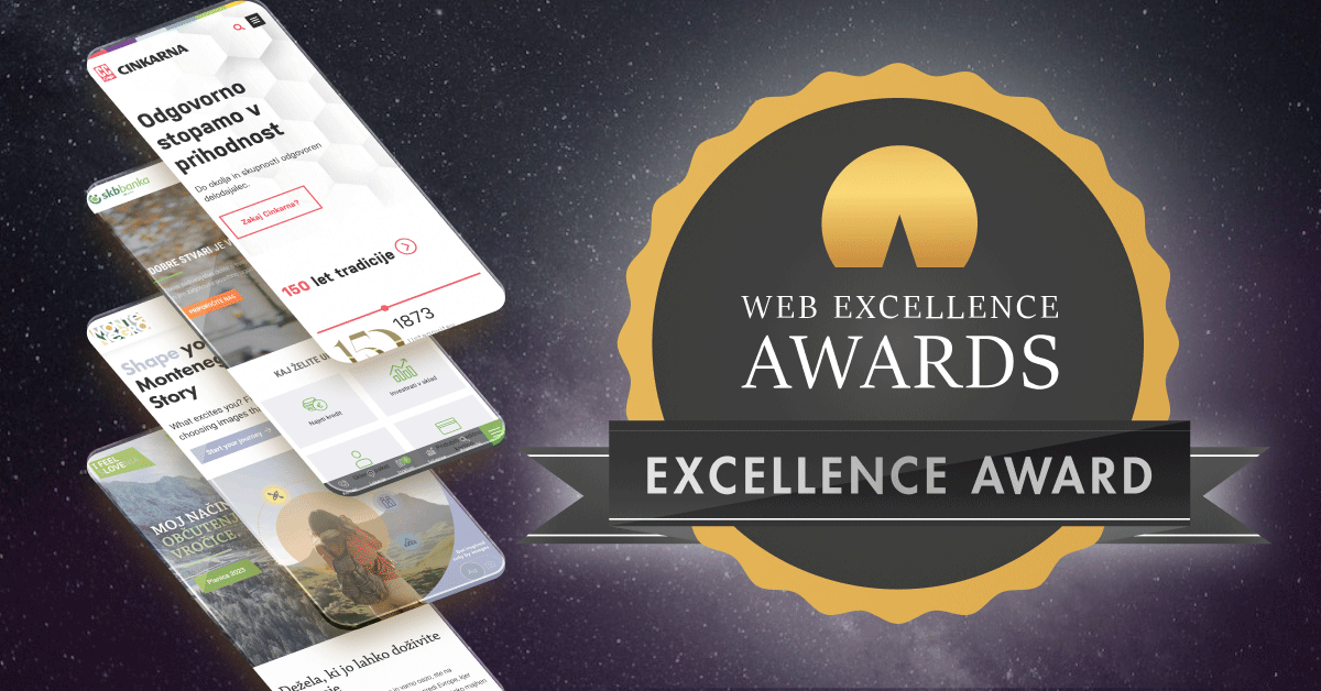Web Excellence Awards: Five Wins for Creatim | Creatim